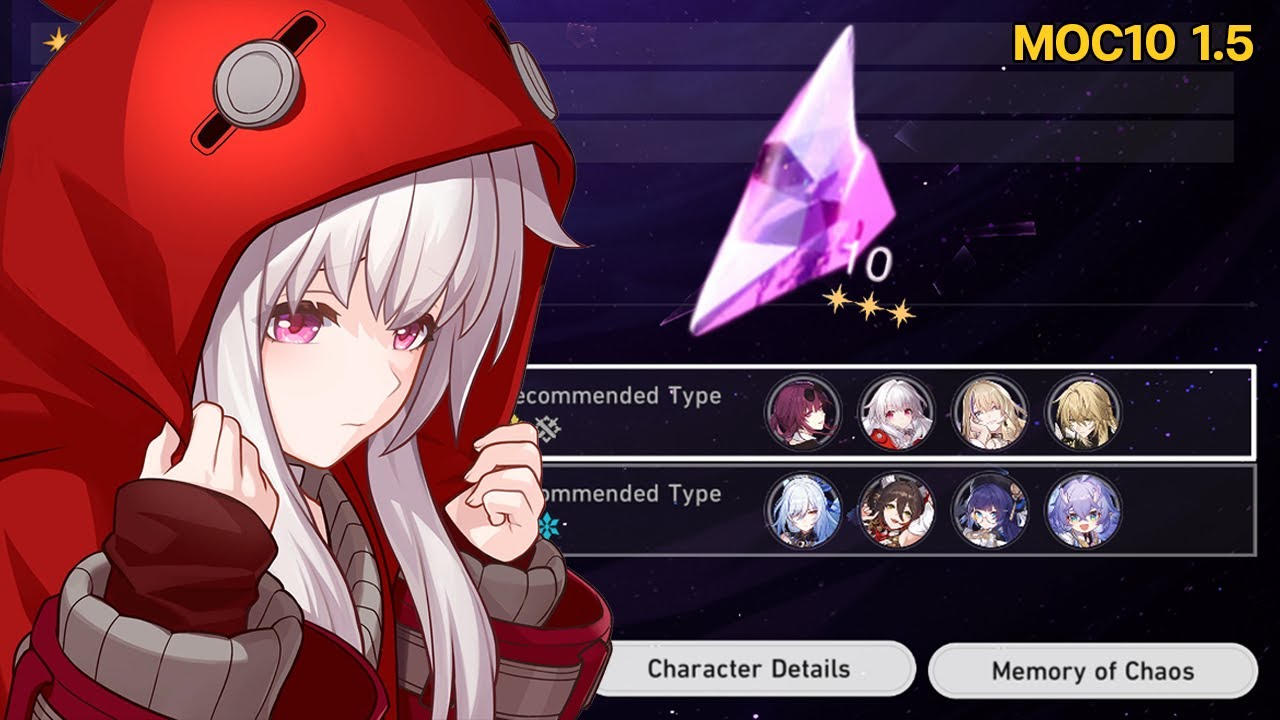 Kafka Team & Jingliu Team | 1.5 Memory of Chaos 10 | 3 Stars | Honkai ...