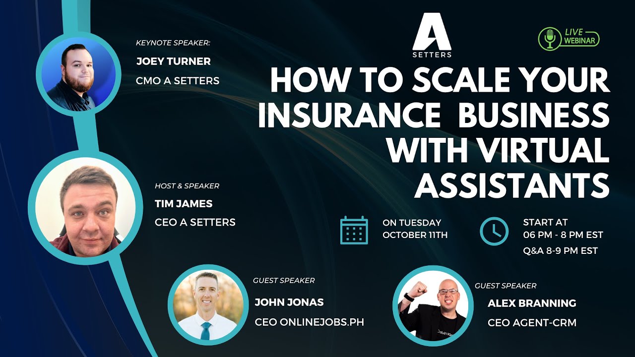 Scale your Insurance Business with Virtual Assistants Webinar - YouTube