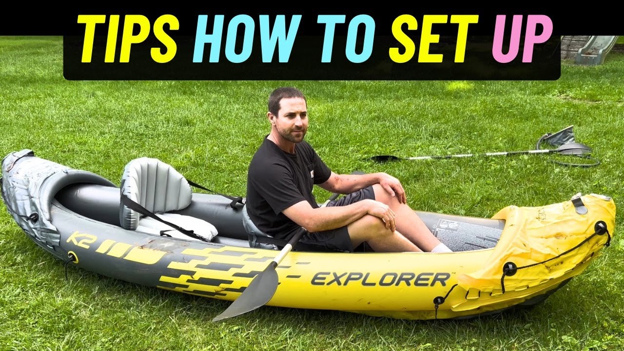 Intex Explorer Inflatable Kayak Review and Assembly of Full Set-up ...