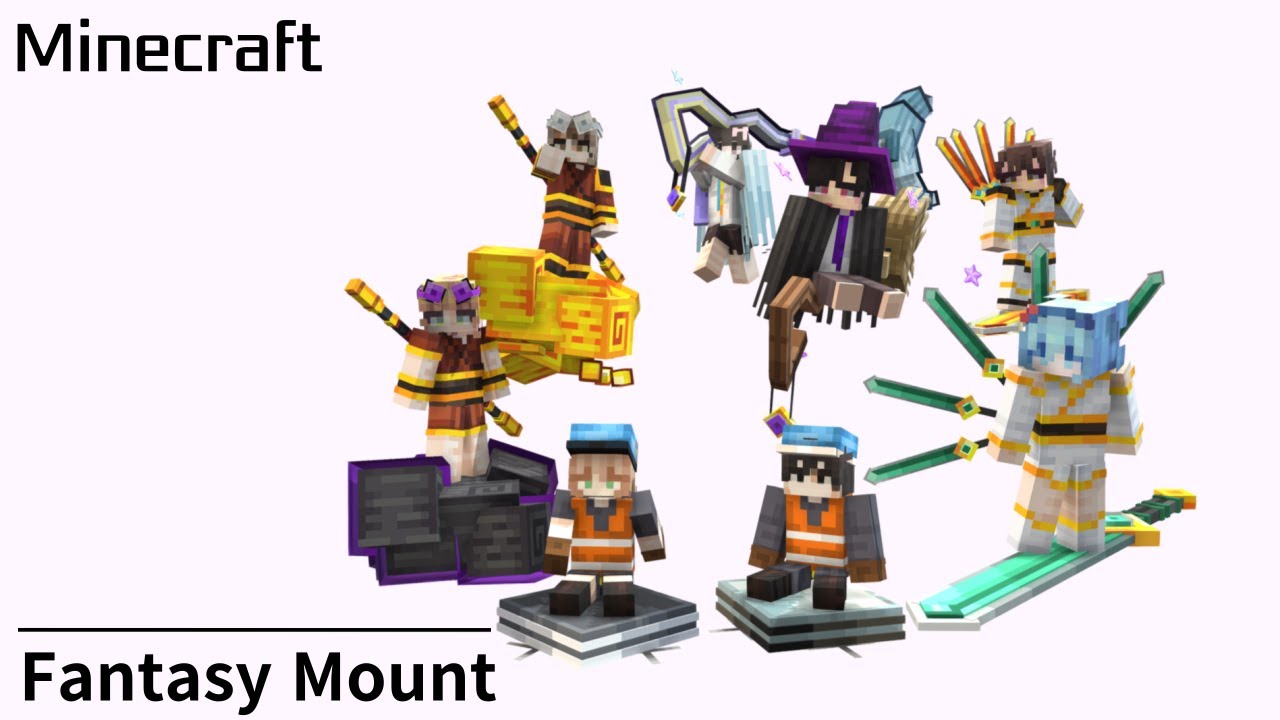 Minecraft Fantasy Mount Pack - YouTube