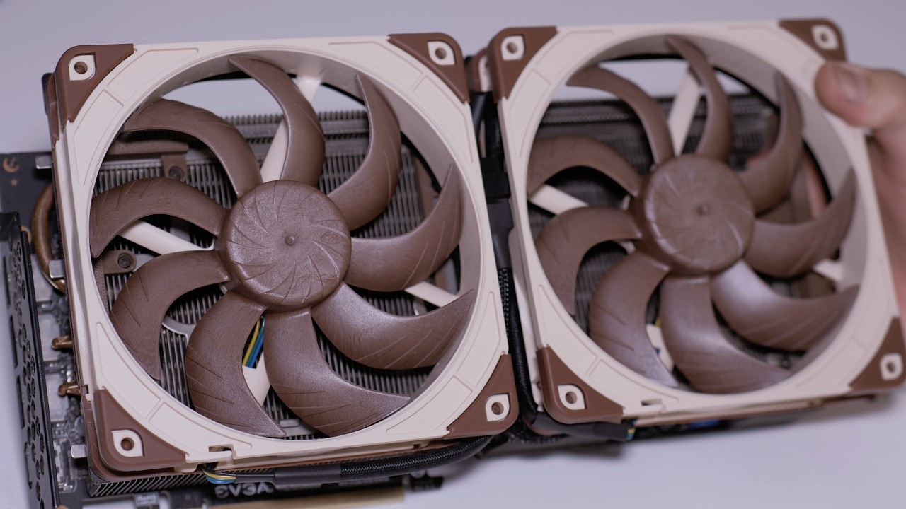 GPU Deshroud Fans Mod : Noctua NF-A14x25 G2 Vs Noctua NF-A12x25 (120mm ...