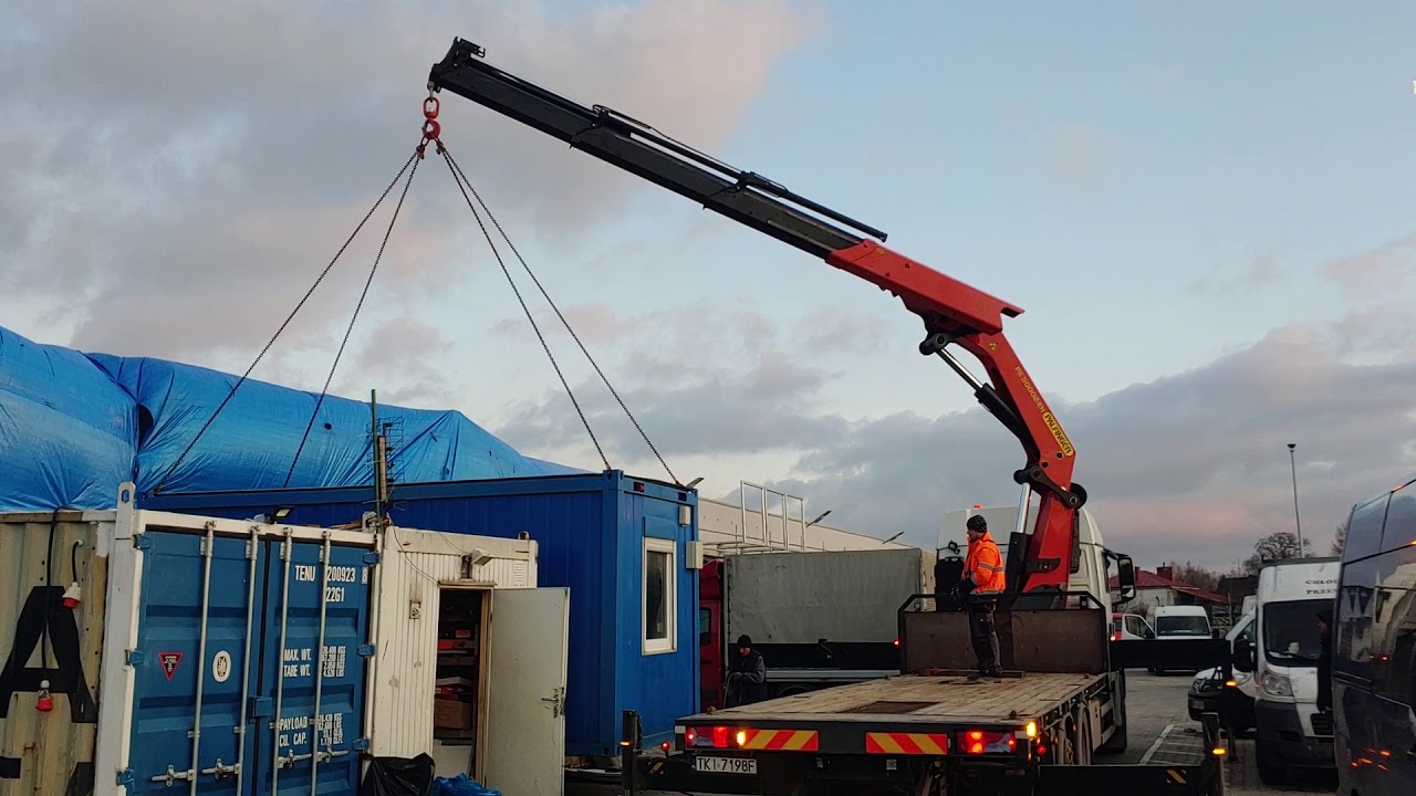 Man 6x2 26.400 Palfinger Crane PK 50002 galsta.pl załadunek kontenera ...