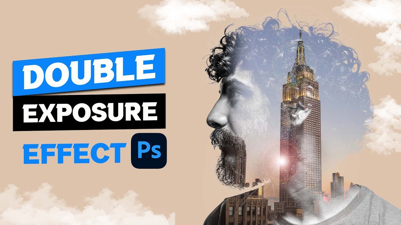 Double Exposure Photoshop Manipulation - photoshop Short Tips! - YouTube