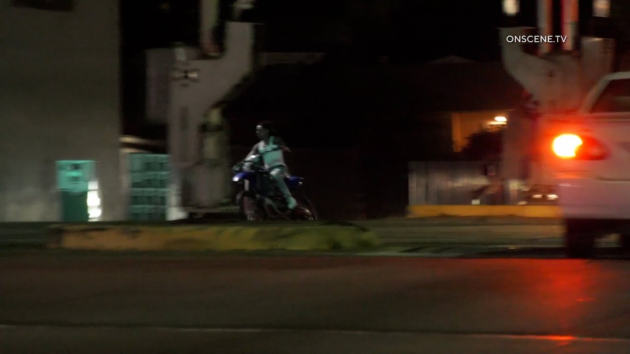 Reckless Dirt Bike Rider Leads Police on Low-Speed Chase in Compton ...