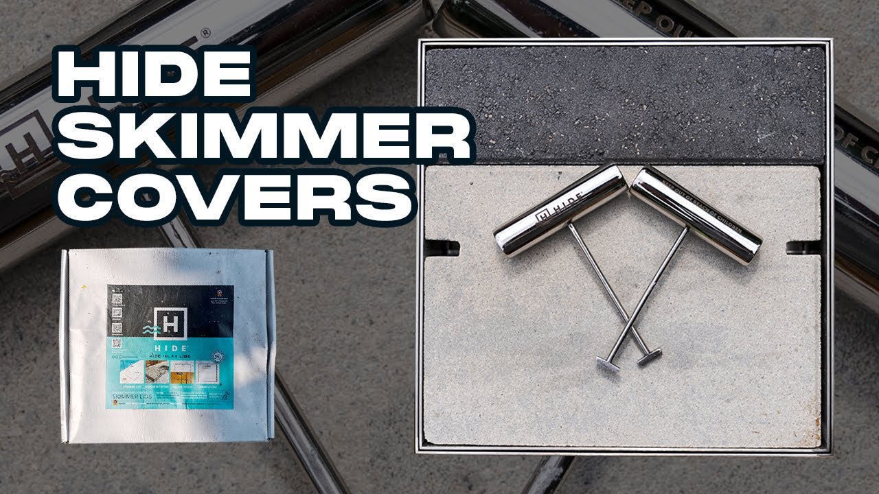 Pool Coping Options & Hide Skimmer Lid Installation - YouTube