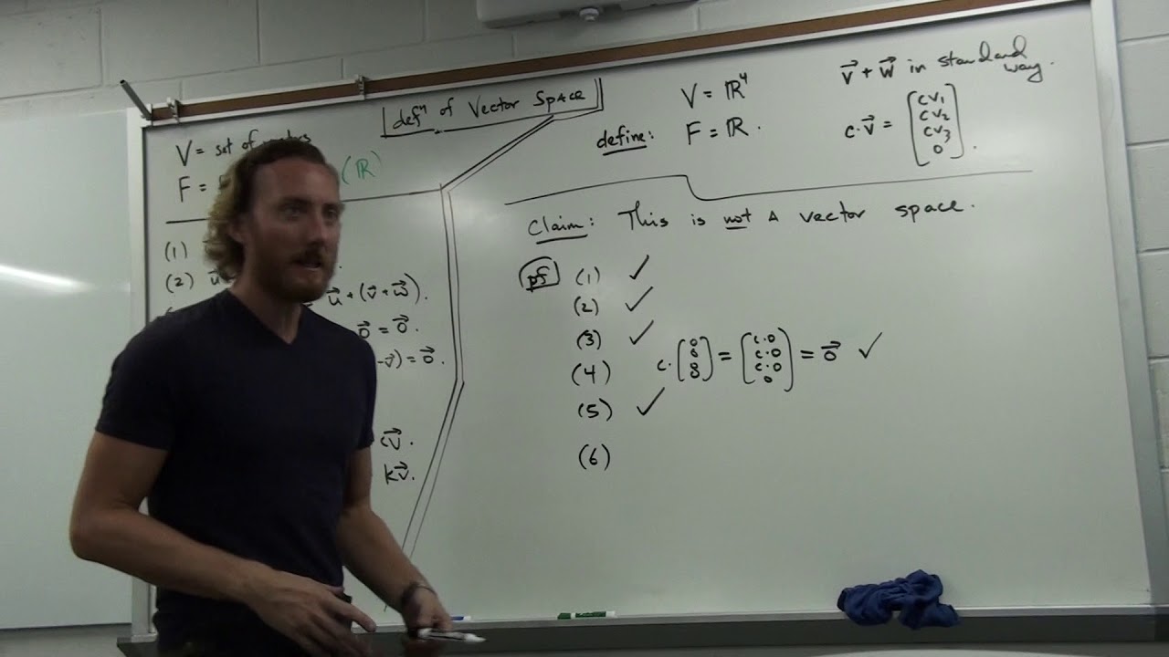Vector Space: Counter Example - YouTube