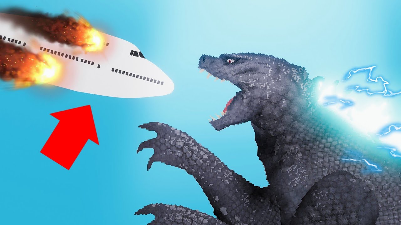 Godzilla 2024 vs Plane Crash - YouTube