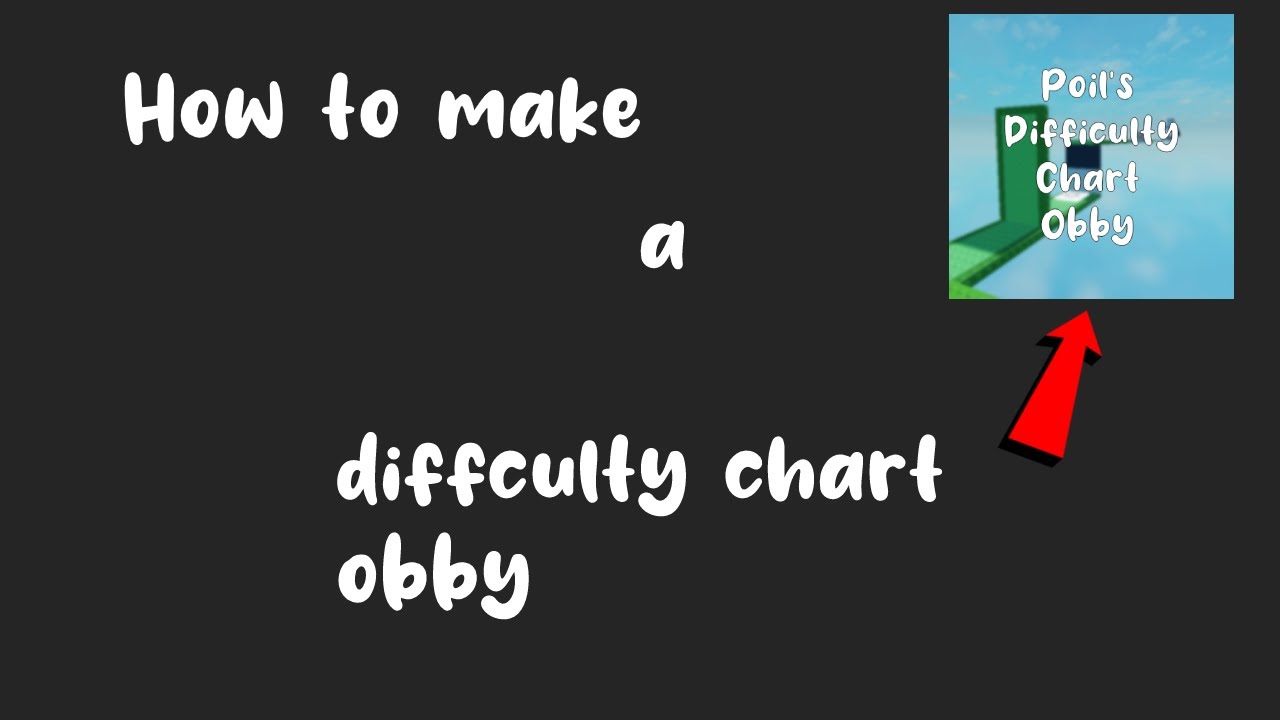 How to make a ROBLOX DIFFICULTY CHART OBBY! - YouTube