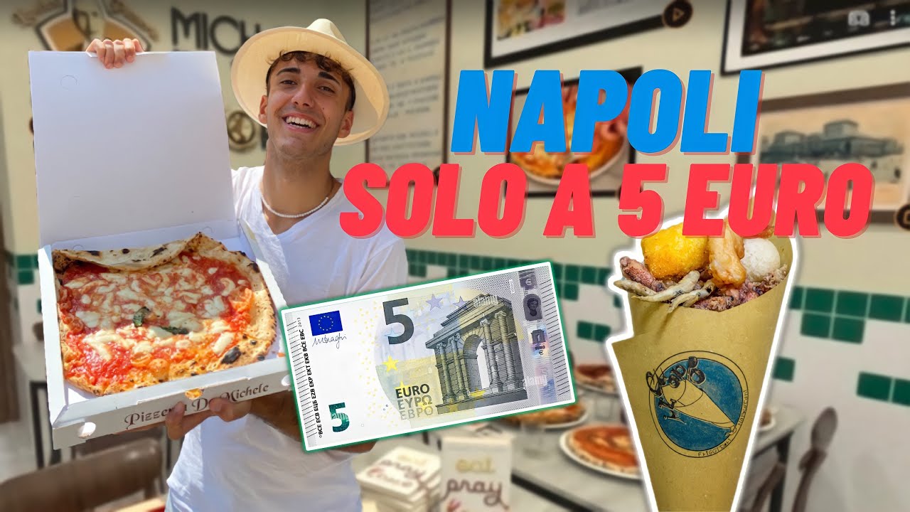 MANGIARE A NAPOLI CON 5 EURO 💶🍕🍦 - YouTube