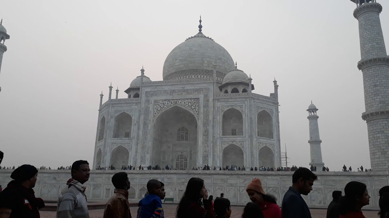 The moon view of "The Taj Mahal " - YouTube