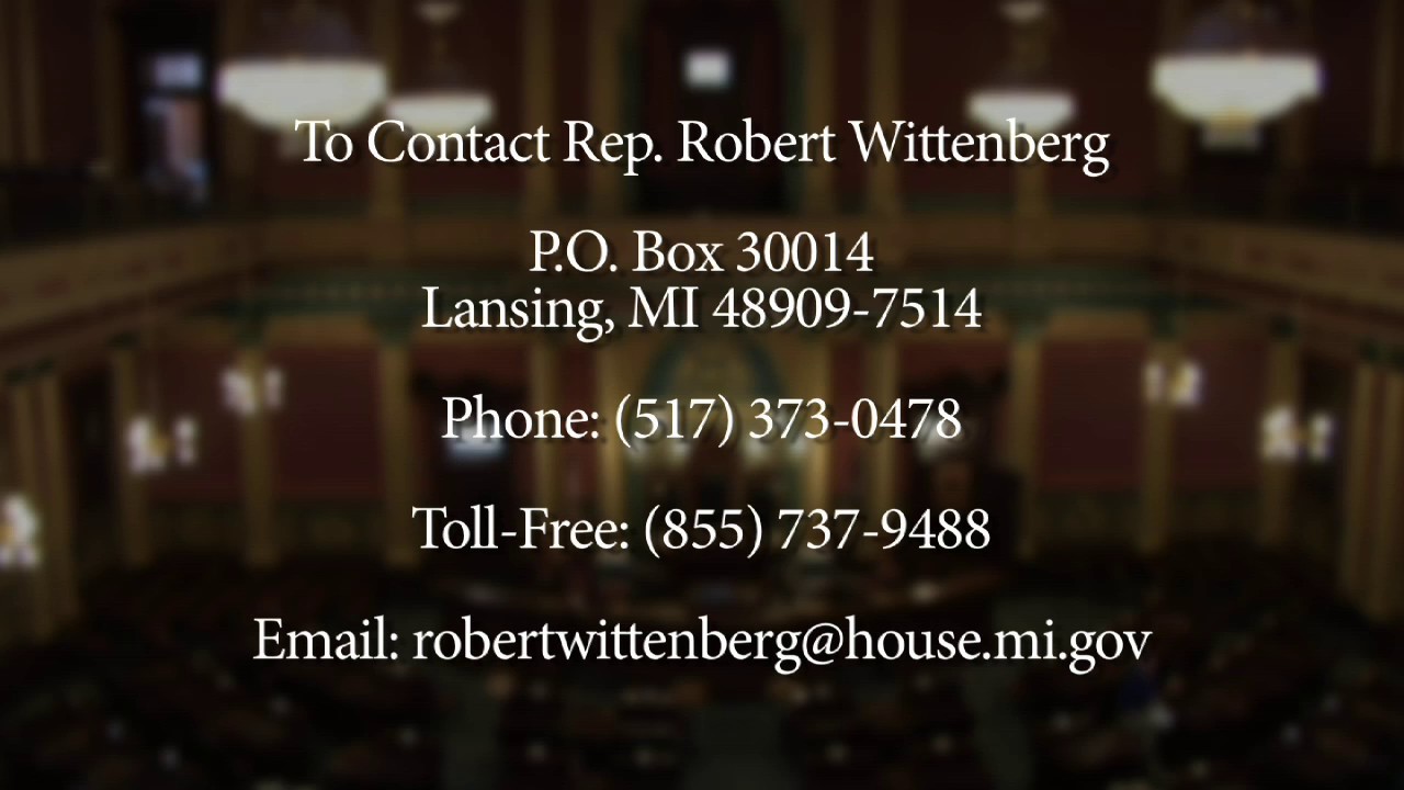 Rep. Robert Wittenberg State Representative for the 27th District - YouTube