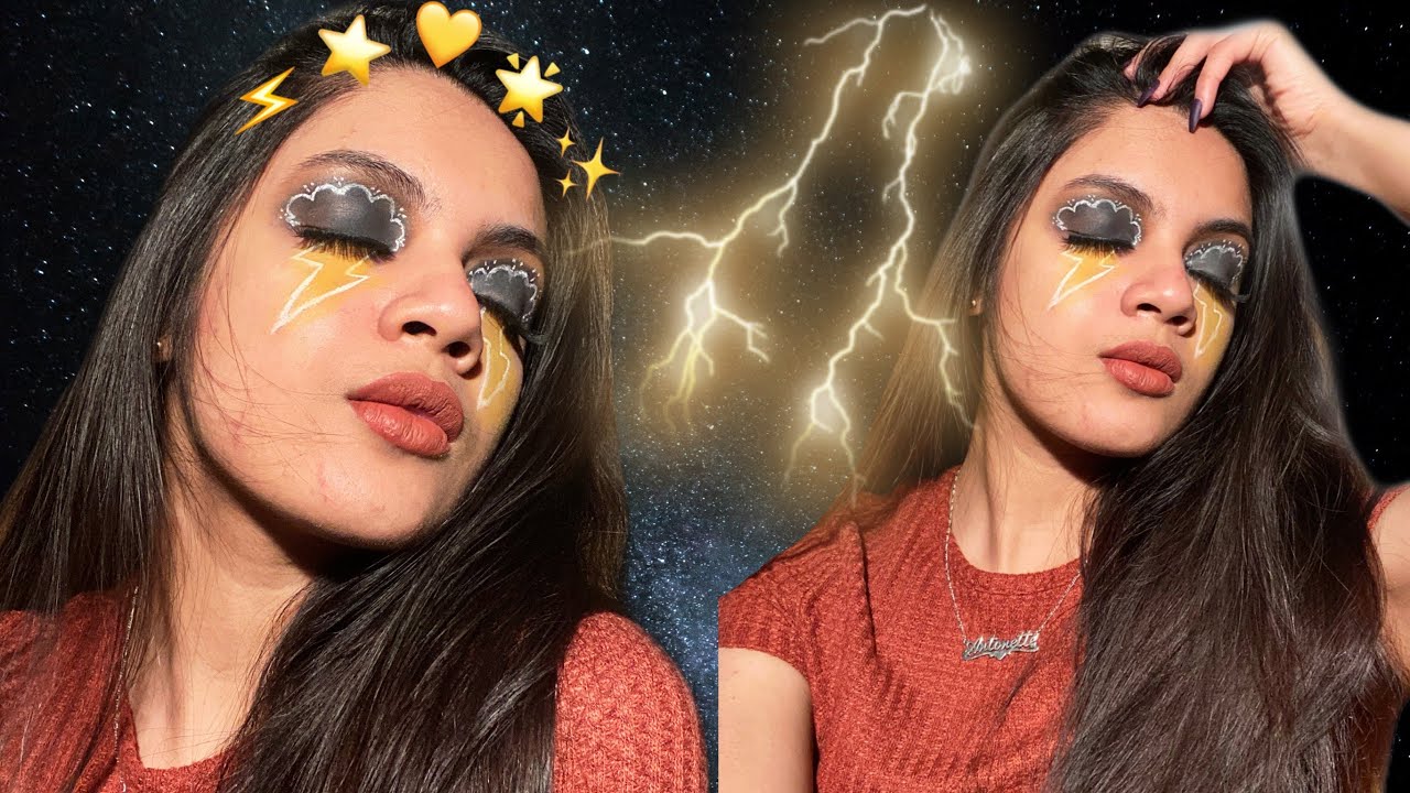 Lightning Makeup Tutorial ll Inspired Thunder and Lightning Makeup ...