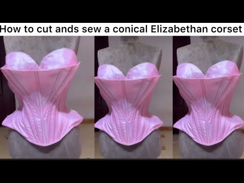 DIY : HOW TO CUT A CONICAL ELIZABETHAN CORSET #video #viral corset ...