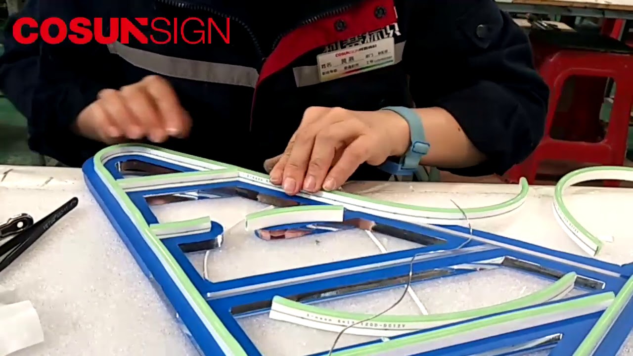 How to Make Flex Neon Sign, Cosun Custom Made LED Neon Sign - YouTube