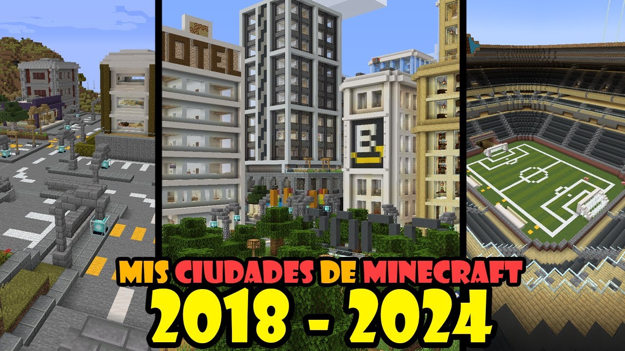 TODAS MIS CIUDADES de MINECRAFT 🔨 (Rewind 2024) - YouTube