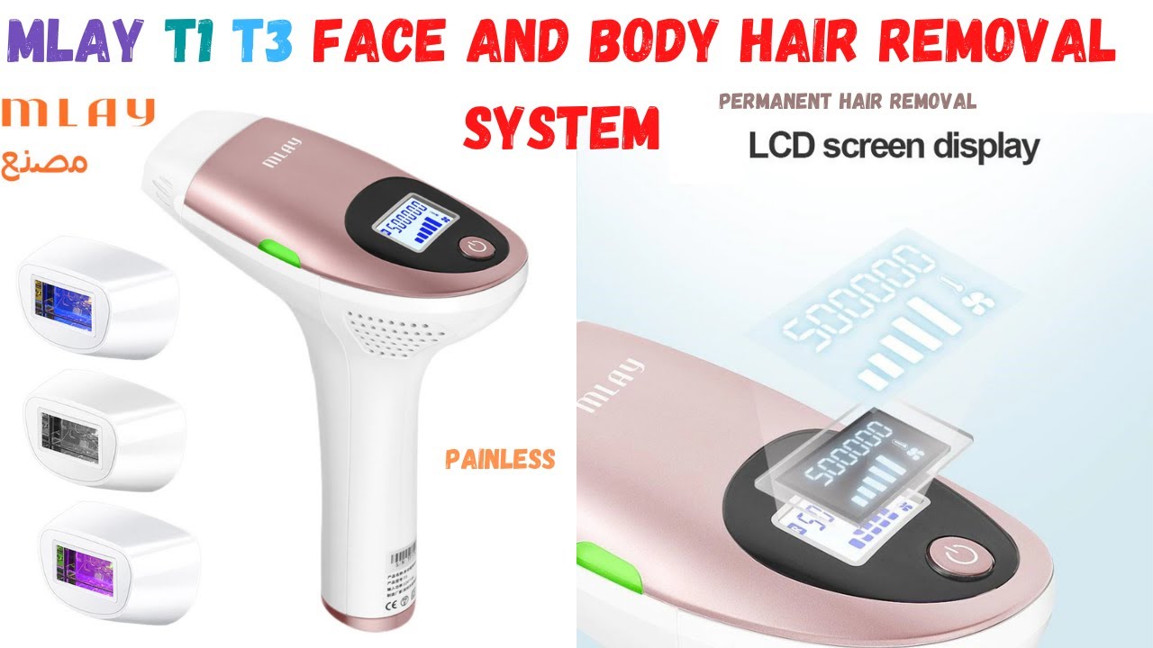 MLAY T1 T3 Face and Body Hair Removal System | Painless Permanent Hair ...