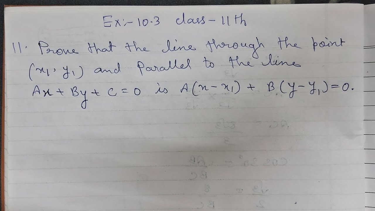 Class 11th maths EX-10.3 question number 11 by JC classes #maths - YouTube