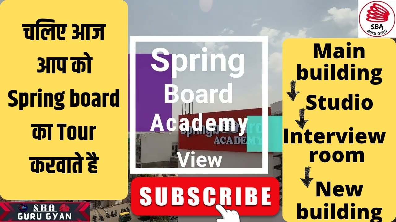 चलो दिखाता हूँ ! Spring board का नया ऑफिस, Class room & Studio ...