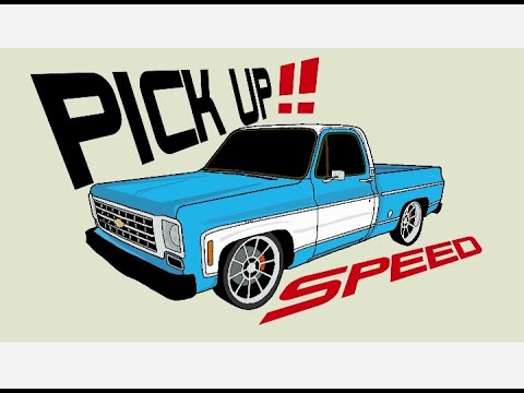 How to draw a pickup easy, Cara menggambar pick up truck - YouTube
