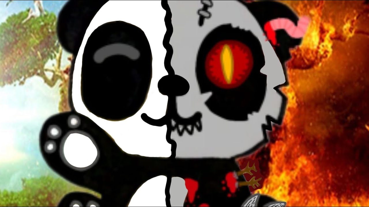 HOW TO DRAW CUTE HORROR PANDA - YouTube