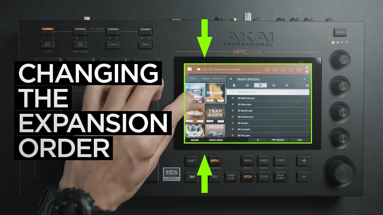 How To Change The Order Of Your Mpc Expansions | MPC Live | Standalone ...