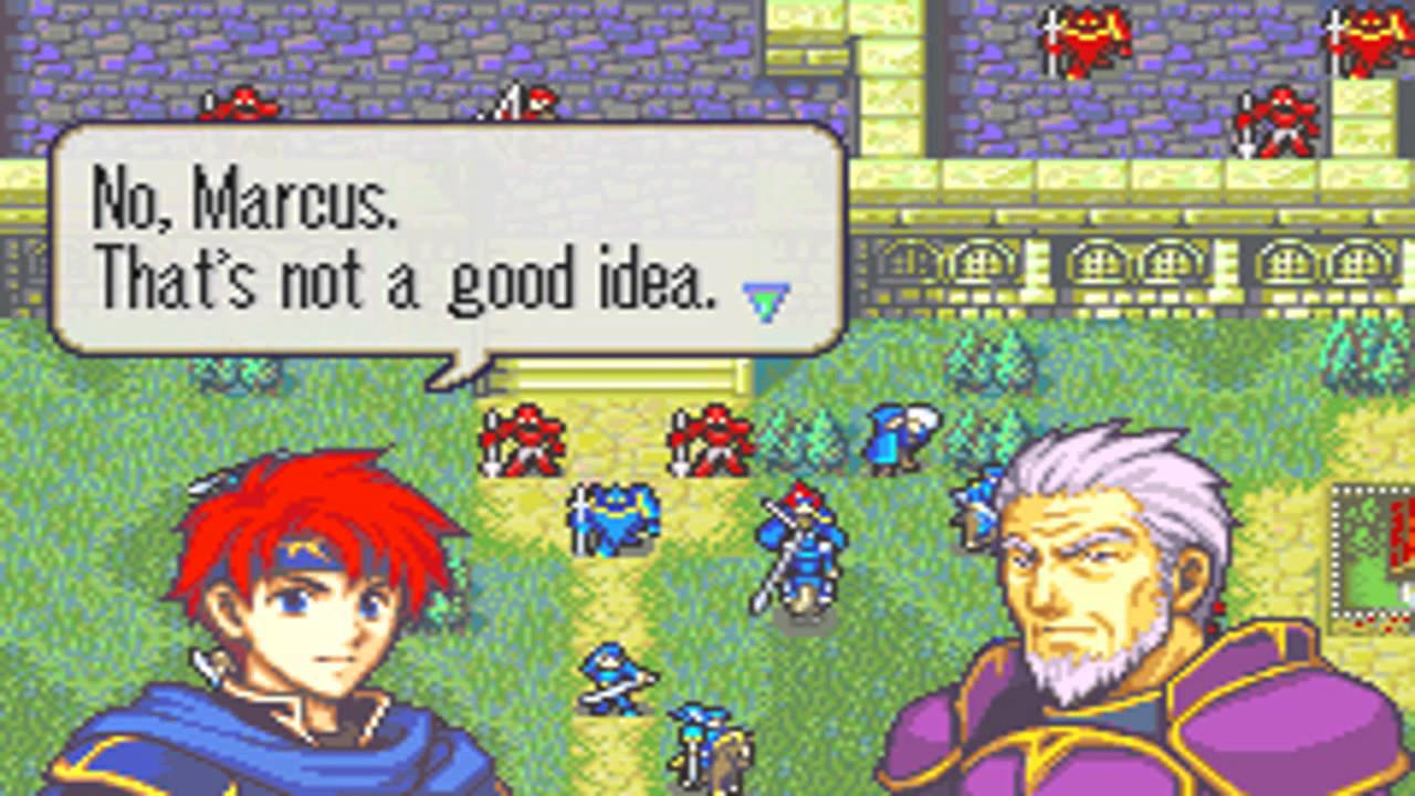 Fire Emblem The Sword of Seals: Roy and Marcus Support Conversations ...
