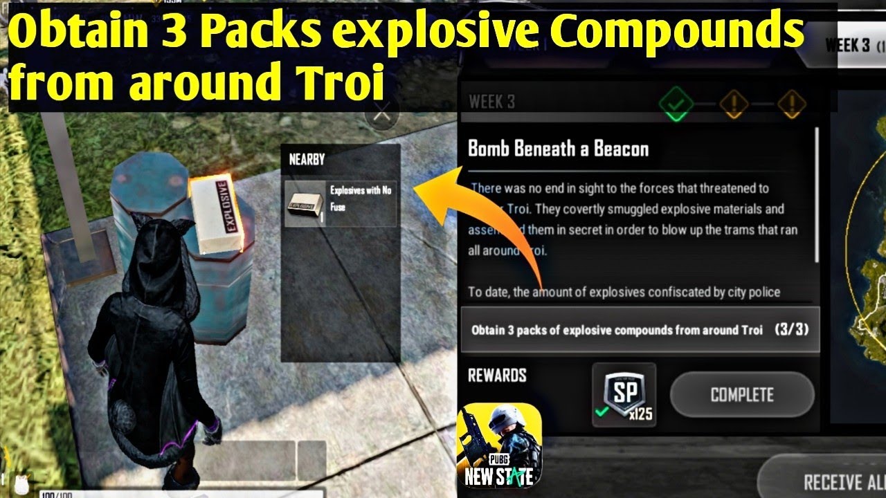 How to Obtain 3 Packs of explosive compounds from around Troi | PUBG ...