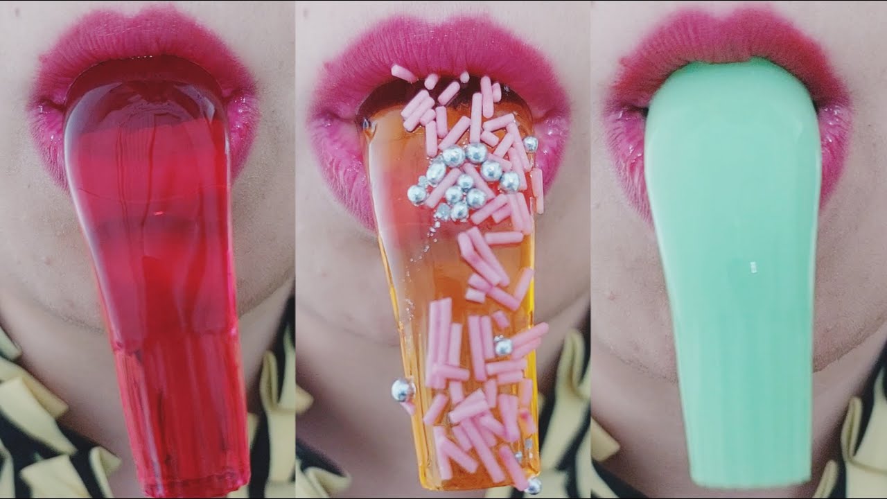 asmr in 1 minute jelly eating sounds / asmr jelly emoji challenge ...