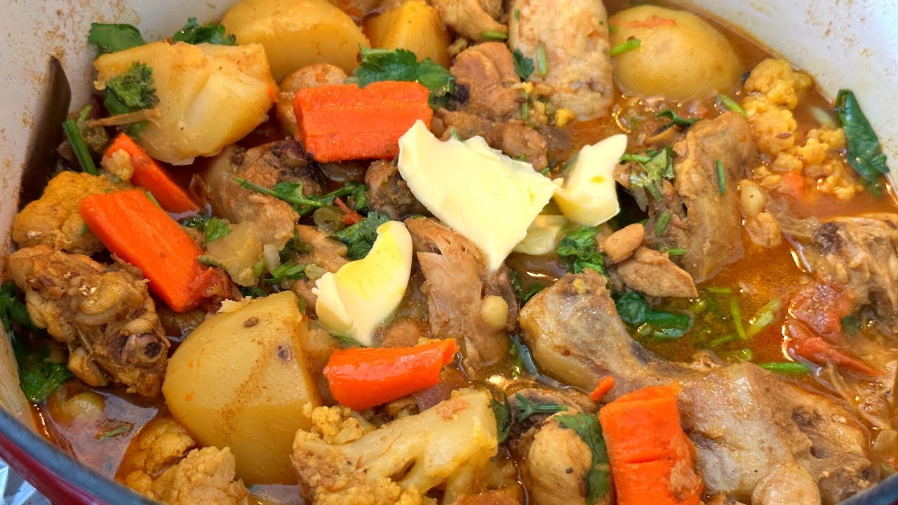 শীতের সবজি দিয়ে মুরগির পাতলা ঝোল|Sabji Chicken|Quick chicken curry ...