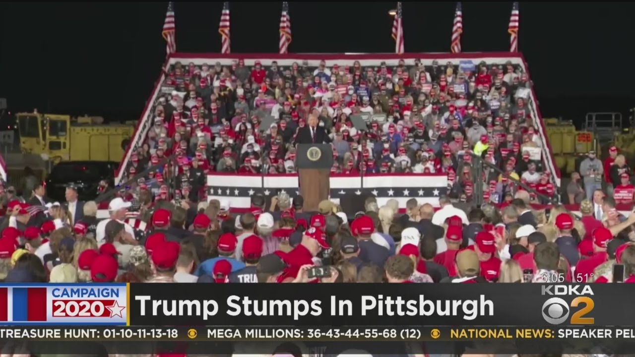 President Trump Holds Rally In Pittsburgh - YouTube