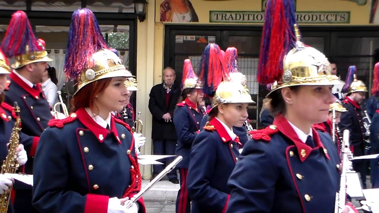 κερκυρα λιτανεια ορθοδοξιας φιλαρμονικη γαστουριου 1 03 2015 - YouTube