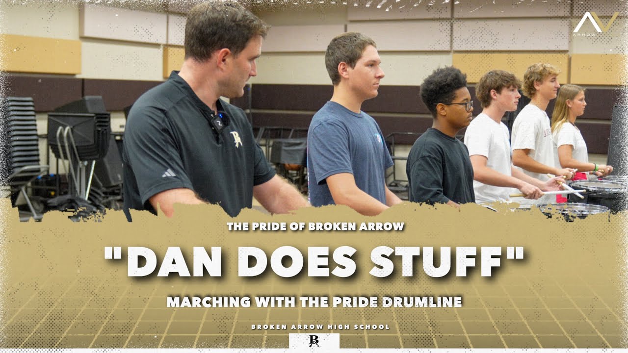 Dan Does Stuff: Marching to the Beat with the Pride of Broken Arrow Drumline - YouTube