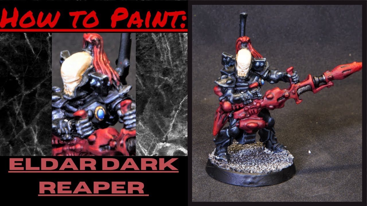 How to paint Eldar Dark Reaper Warhammer 40K - YouTube