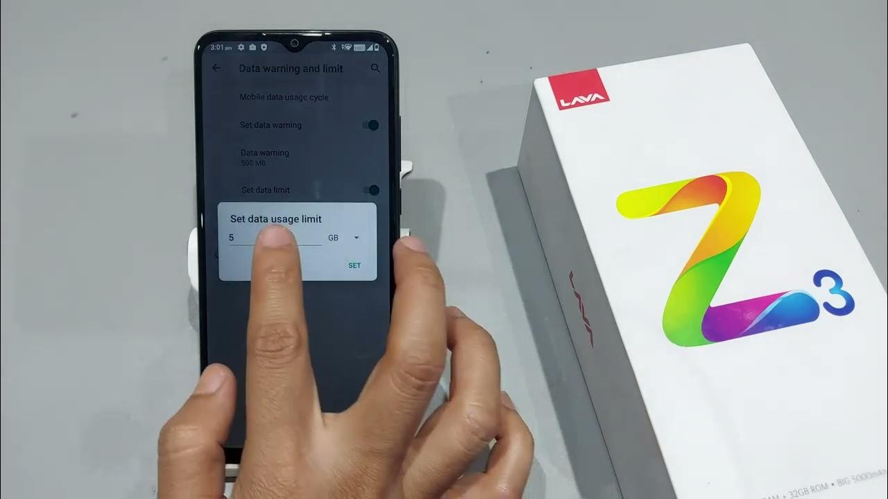 Lava z3,z2 data limit setting,How to set data limit in lava z3,Lava z3 me data limit kaise set ...