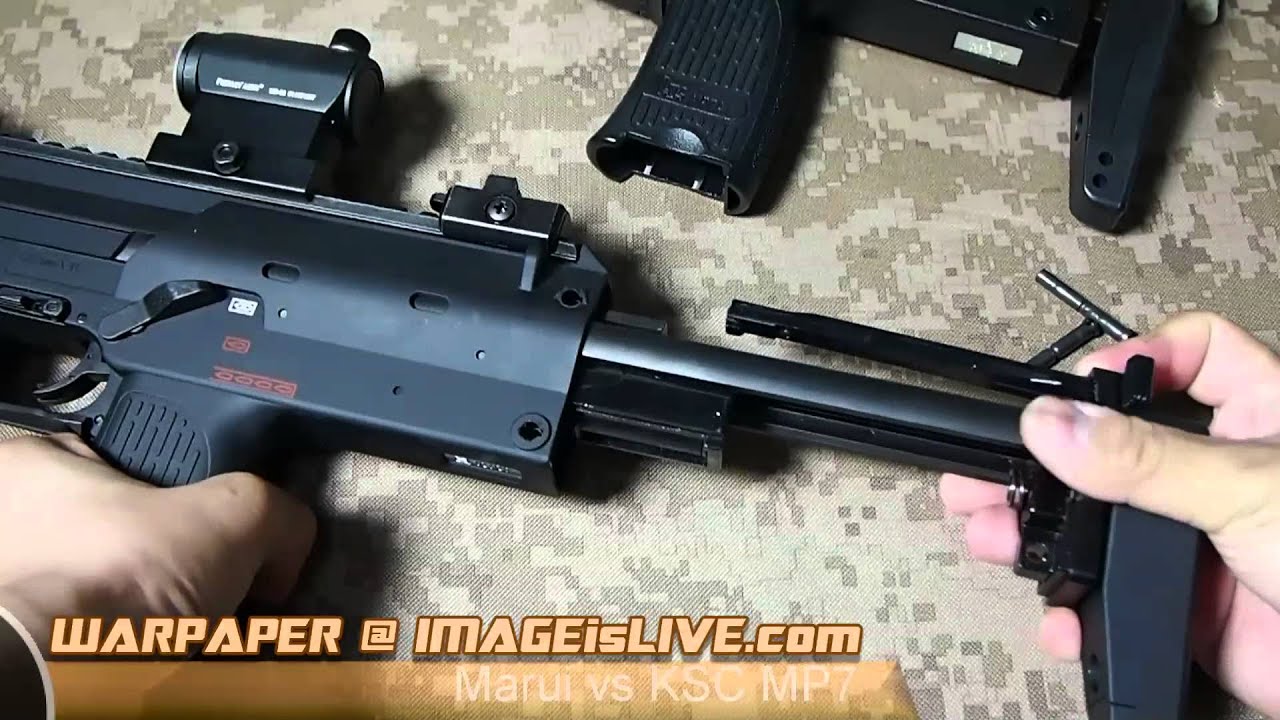 MP7 Marui vs KSC. Side by Side compare - YouTube