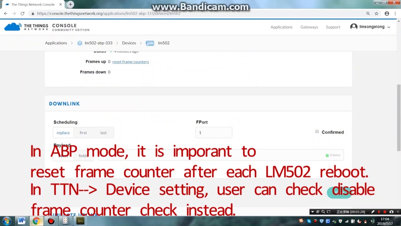 LM502-Tutorial-2: Use AT Command to join LoRaWAN via ABP - YouTube