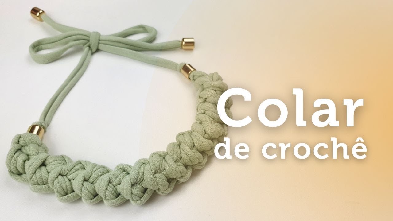 Como fazer colar de crochê - FÁCIL | por Ju quem fez - YouTube