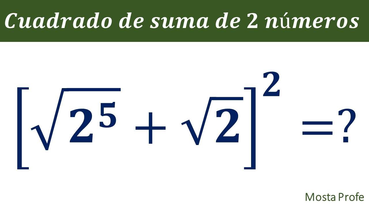 Suma y resta de Raíces Cuadradas Radicales con diferente radicando ...
