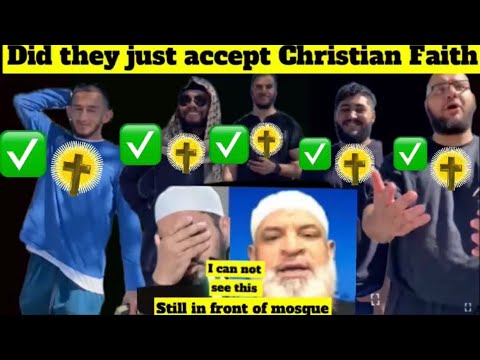 5 Muslims, did they accept Message of Cross in front of Mosque Uthman ...