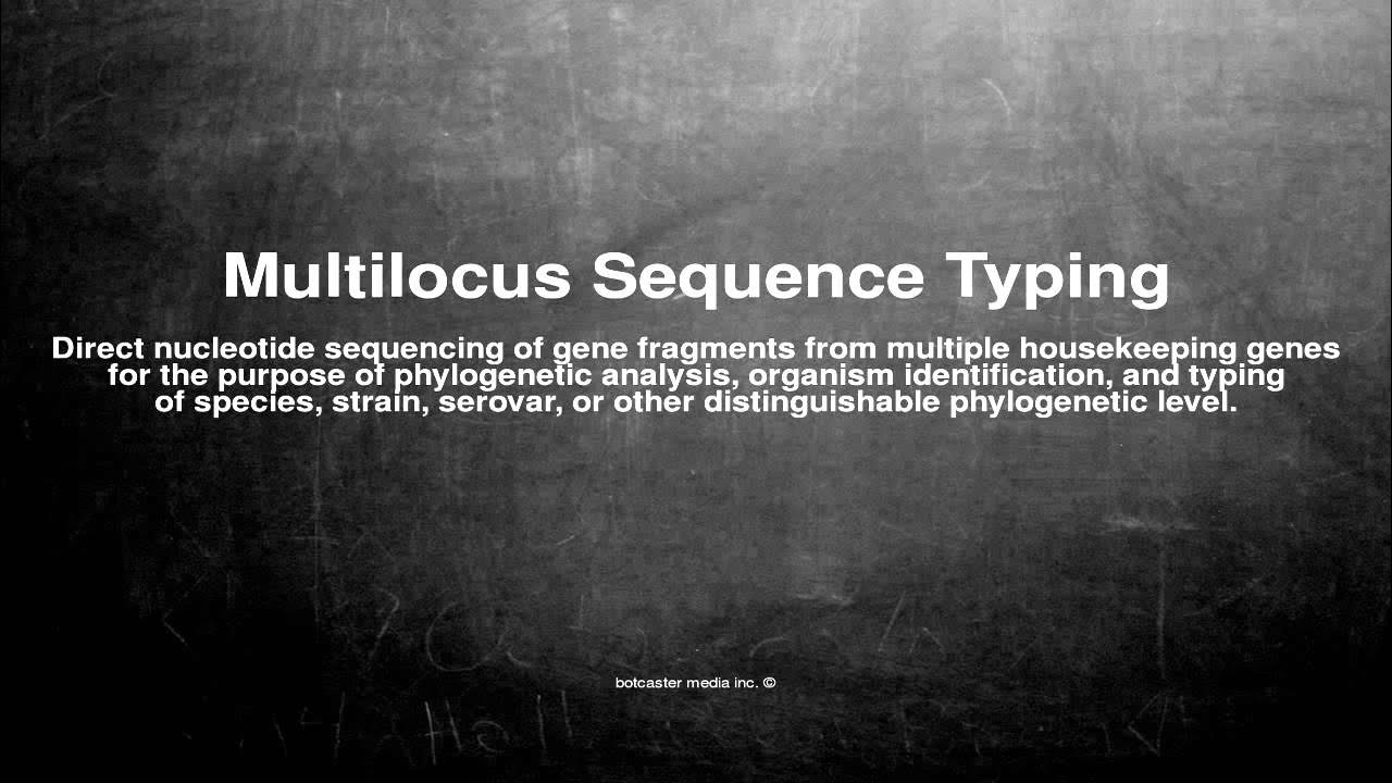 Medical vocabulary: What does Multilocus Sequence Typing mean - YouTube