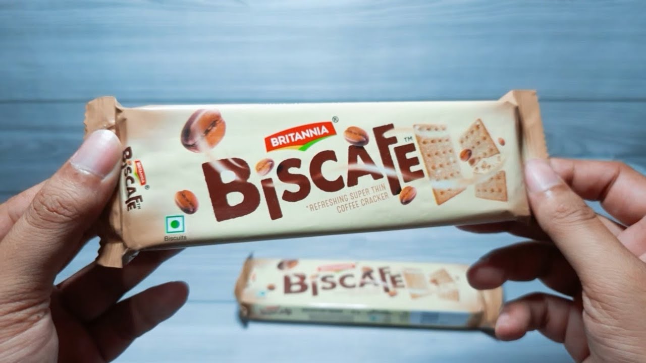 Biscafe Coffee Flavored Crackers - Britannia 🧇 ☕ - YouTube