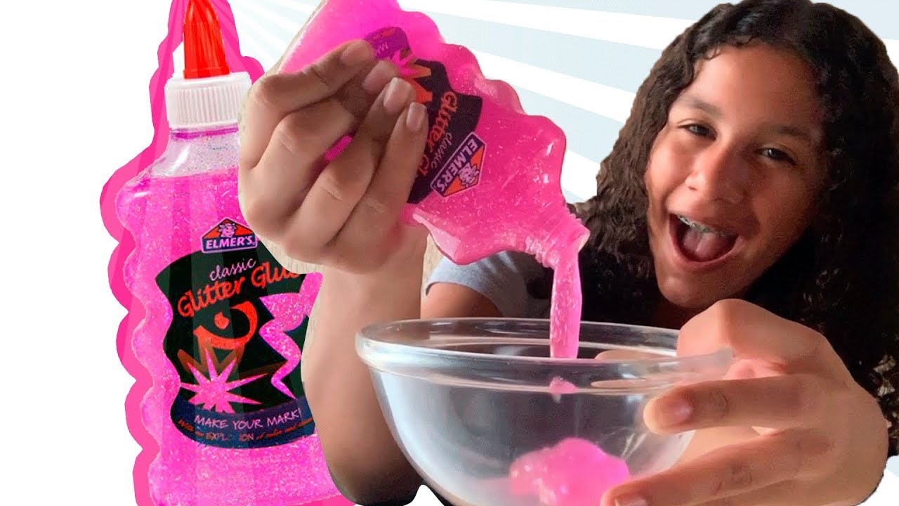 FIZ UMA SLIME DE COLA ELMERS ! LIMAMERENDA - YouTube