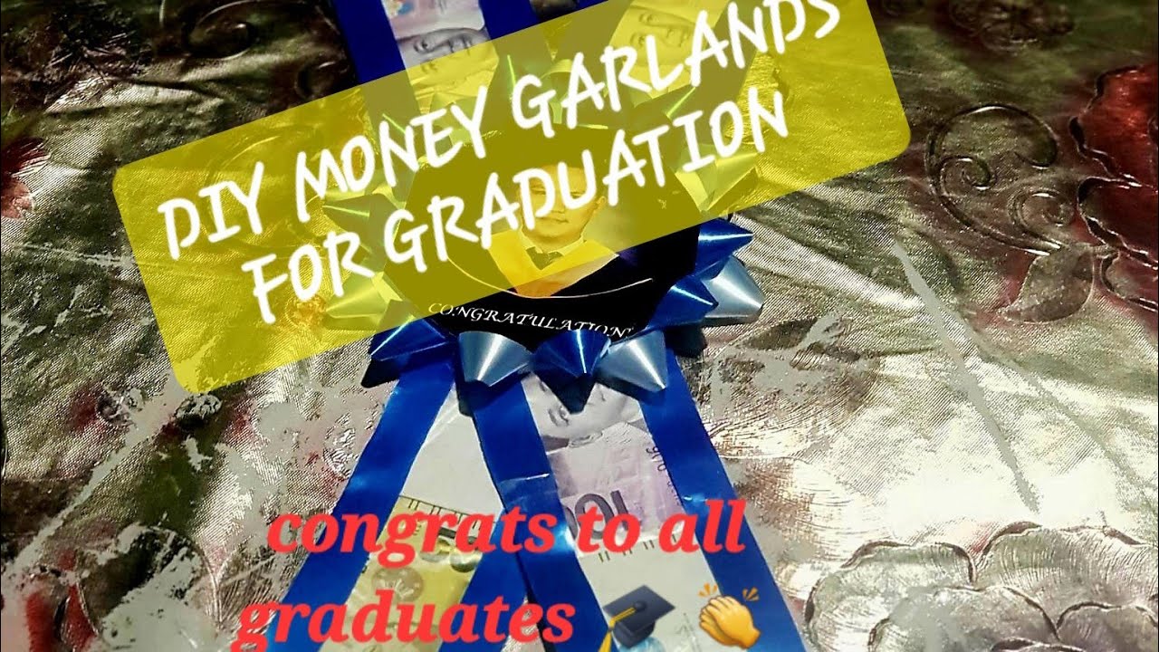 D.I.Y MONEY GARLANDS |graduation gift |easy Tips - YouTube