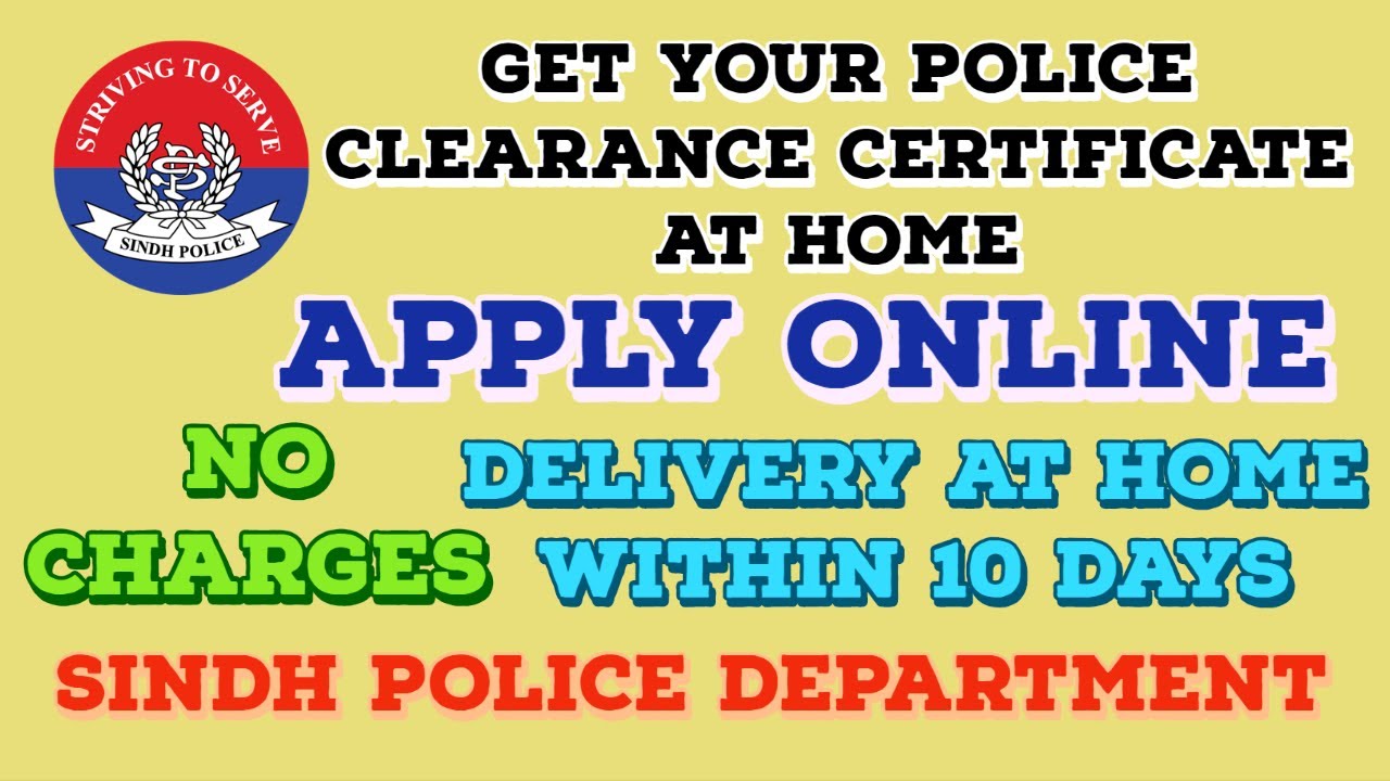 How To Apply For Police Clearance Certificate How To Get Police