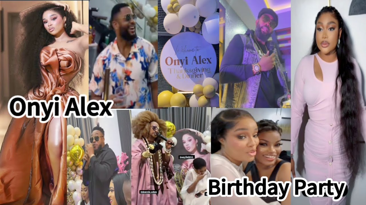 Onyi Alex surprise birthday party by Ruth Kadiri, Frederick Leonard ...