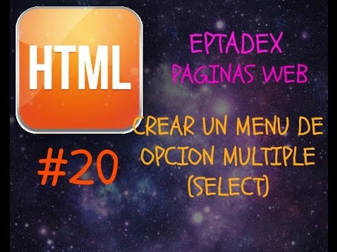 20 Formulario Menu desplegable de Opcion Multiple select (PARTE 3 ...