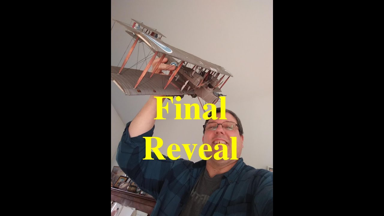 Vickers Vimy Paper Card Model Part 20: Final Reveal - YouTube