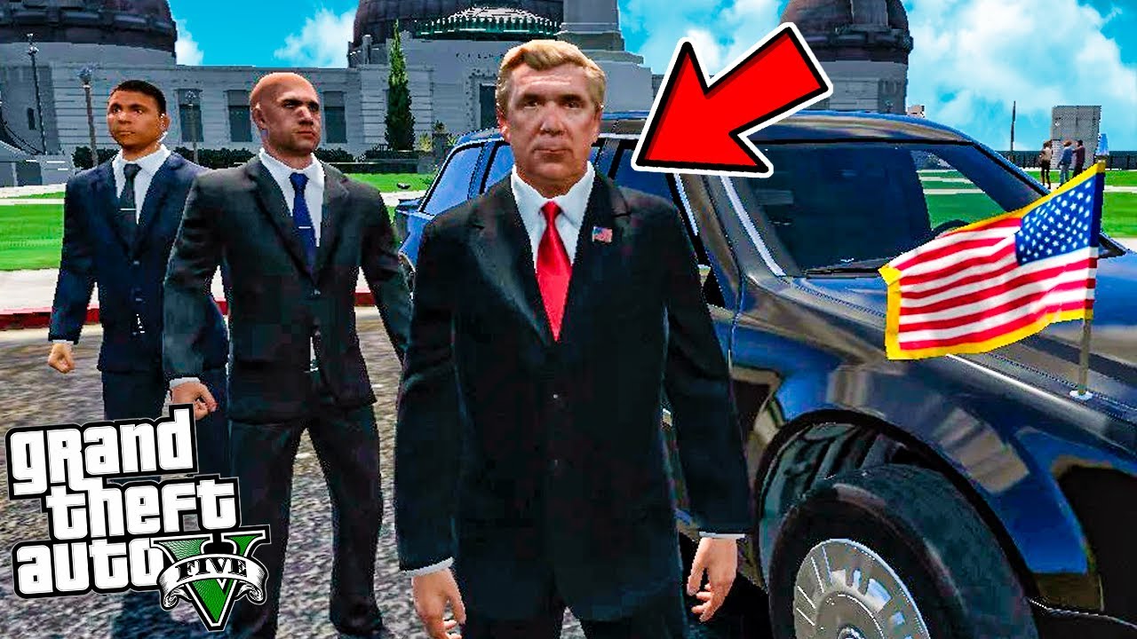 PLAYING AS THE PRESIDENT - SECRET SERVICE PROTECTION (GTA 5 Mods) - YouTube