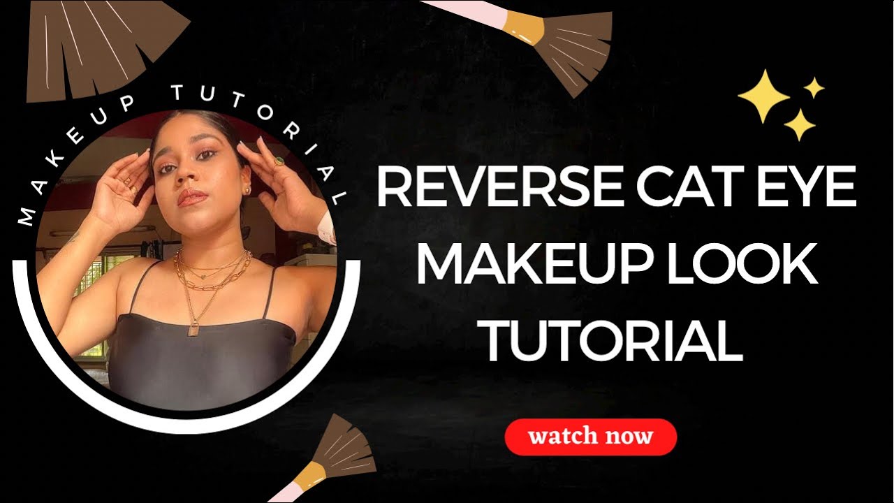 Reverse cat eye makeup look tutorial #makeuptutorial #reversecateye ...