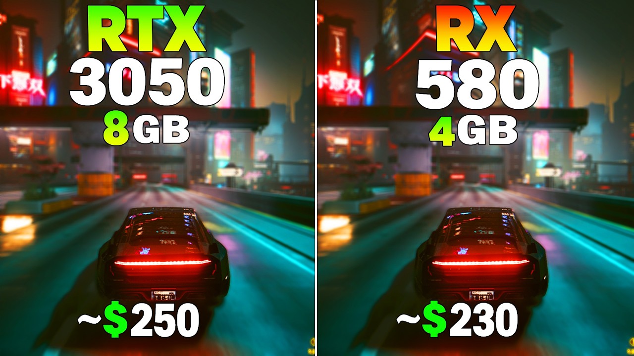 RTX 3050 vs RX 580 - Test in 12 Games - YouTube